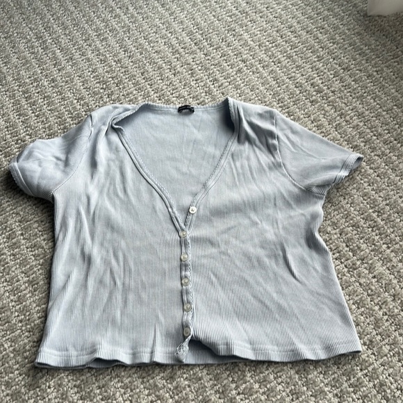 Brandy Melville | Tops | Brandy Light Blue Top | Poshmark